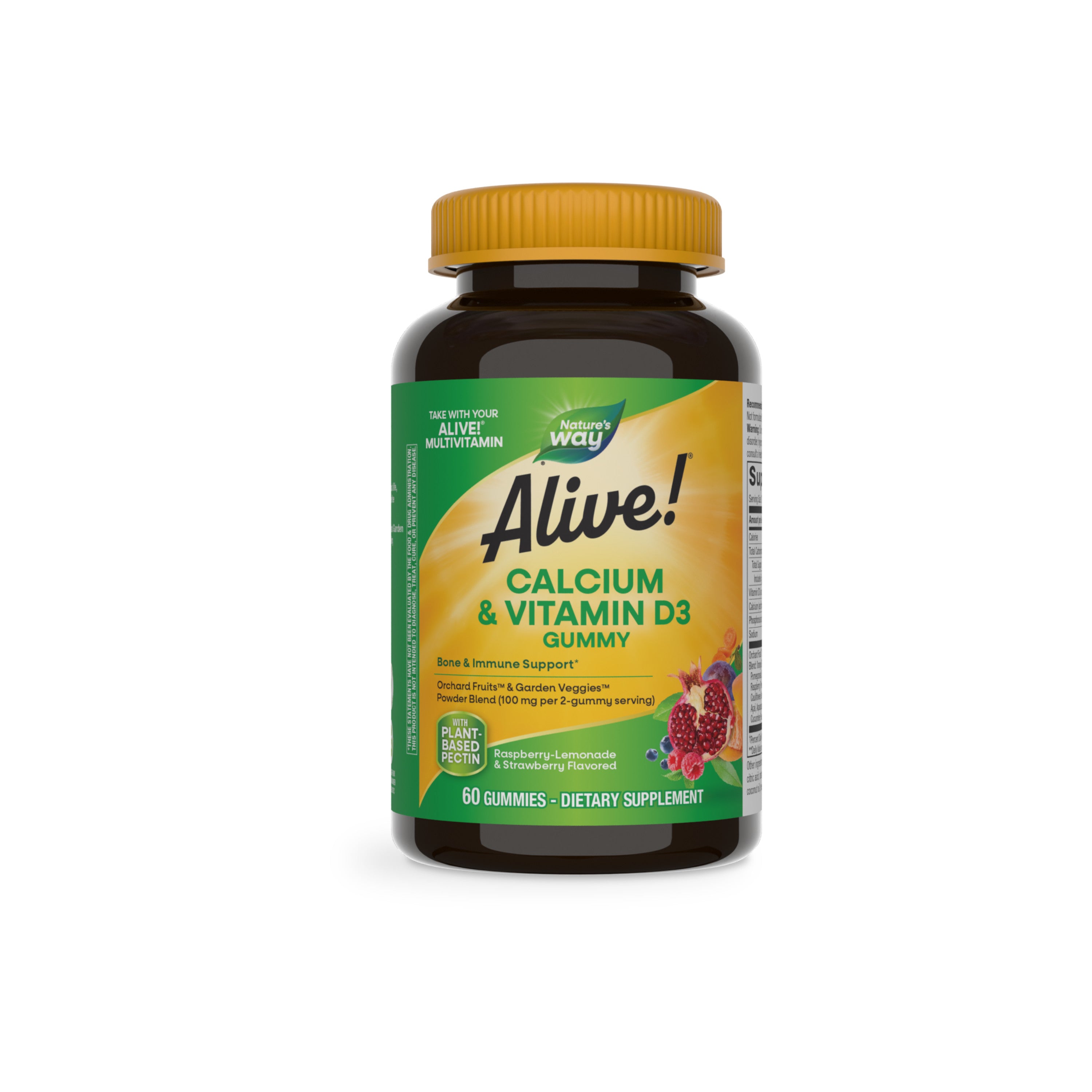Nature's Way Alive!® Calcium + D3 Gummy - For Bone & Immune Support ...