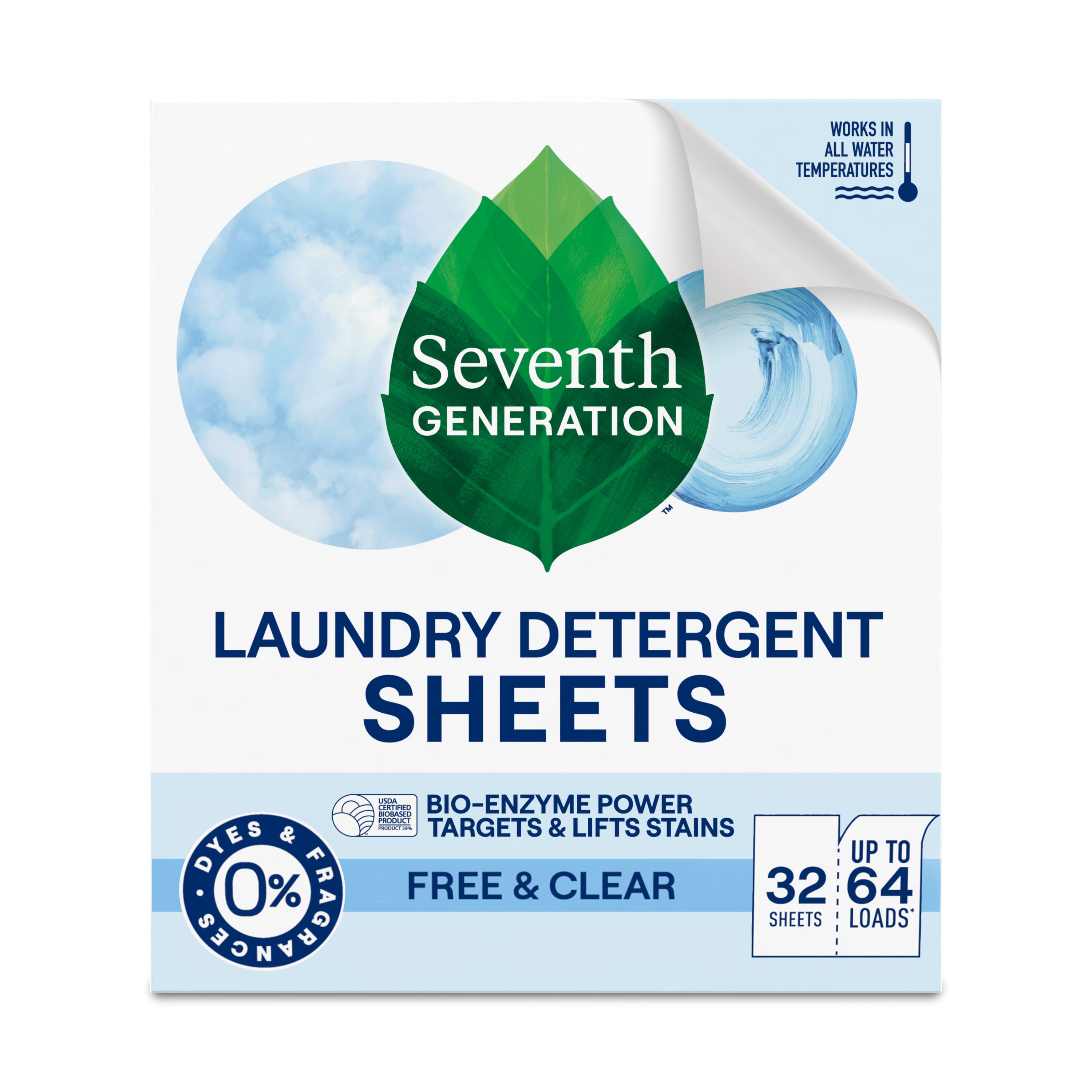 Seventh Generation Laundry Detergent Sheets - Free & Clear | Grove ...
