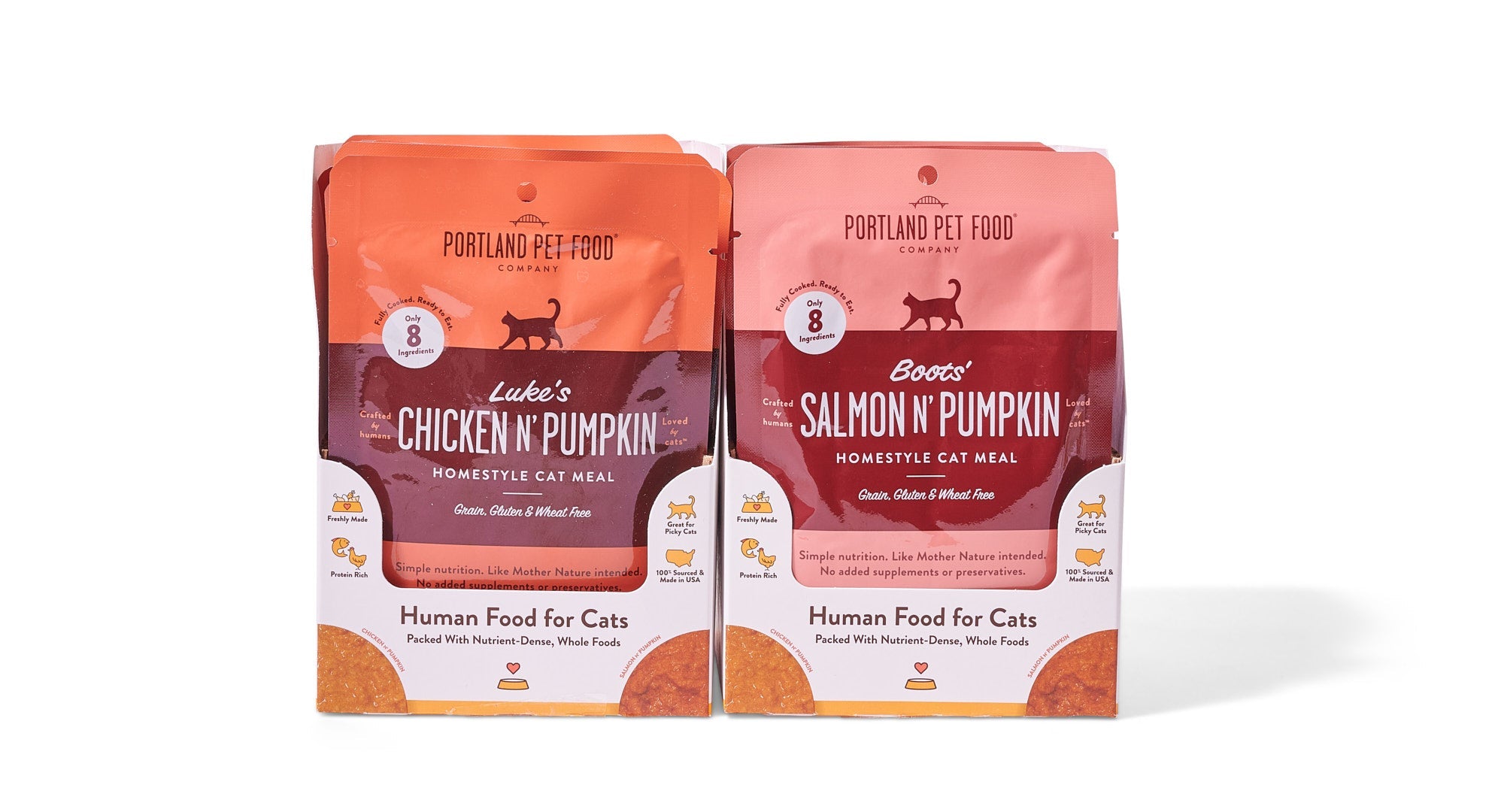 Portland Pet Food Company Cat Meal Variety Pack, Homestyle Wet Puree ...
