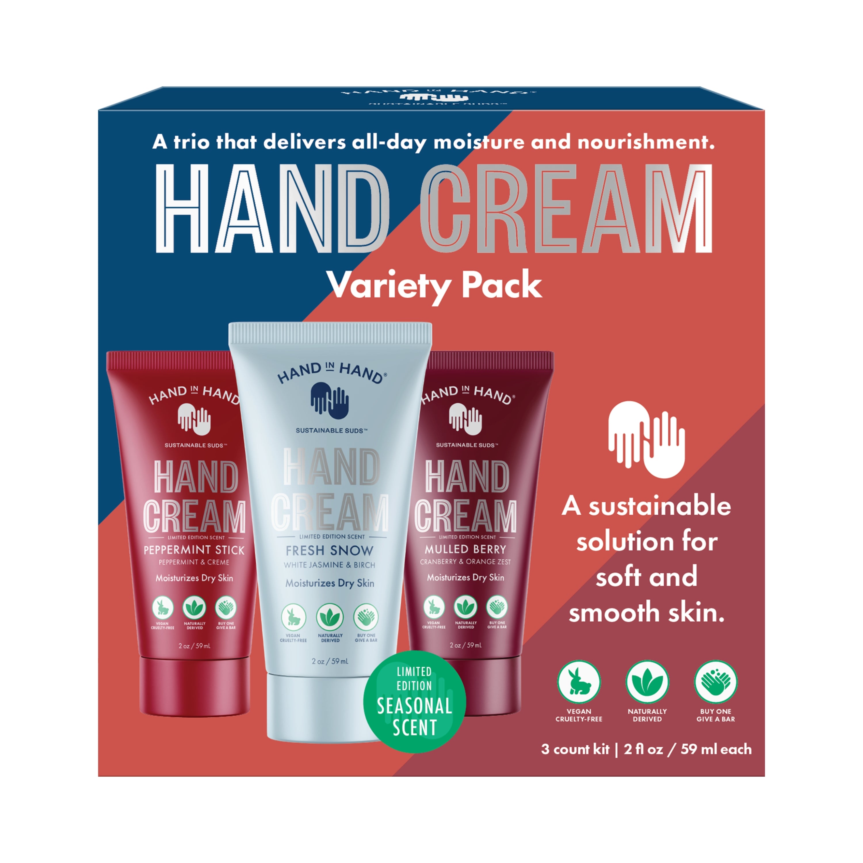 Hand in Hand Gift Set, Mini Hand Creams | Grove Collaborative