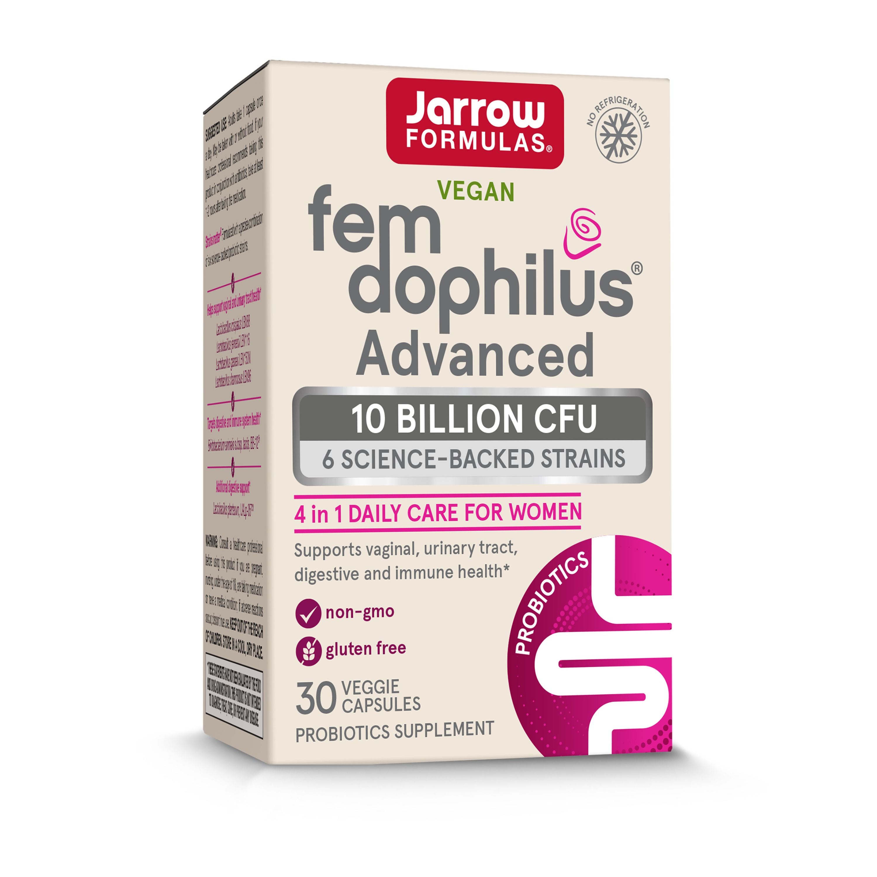 Jarrow Fem-Dophilus Advanced Probiotics - 30 Day Supply | Grove ...