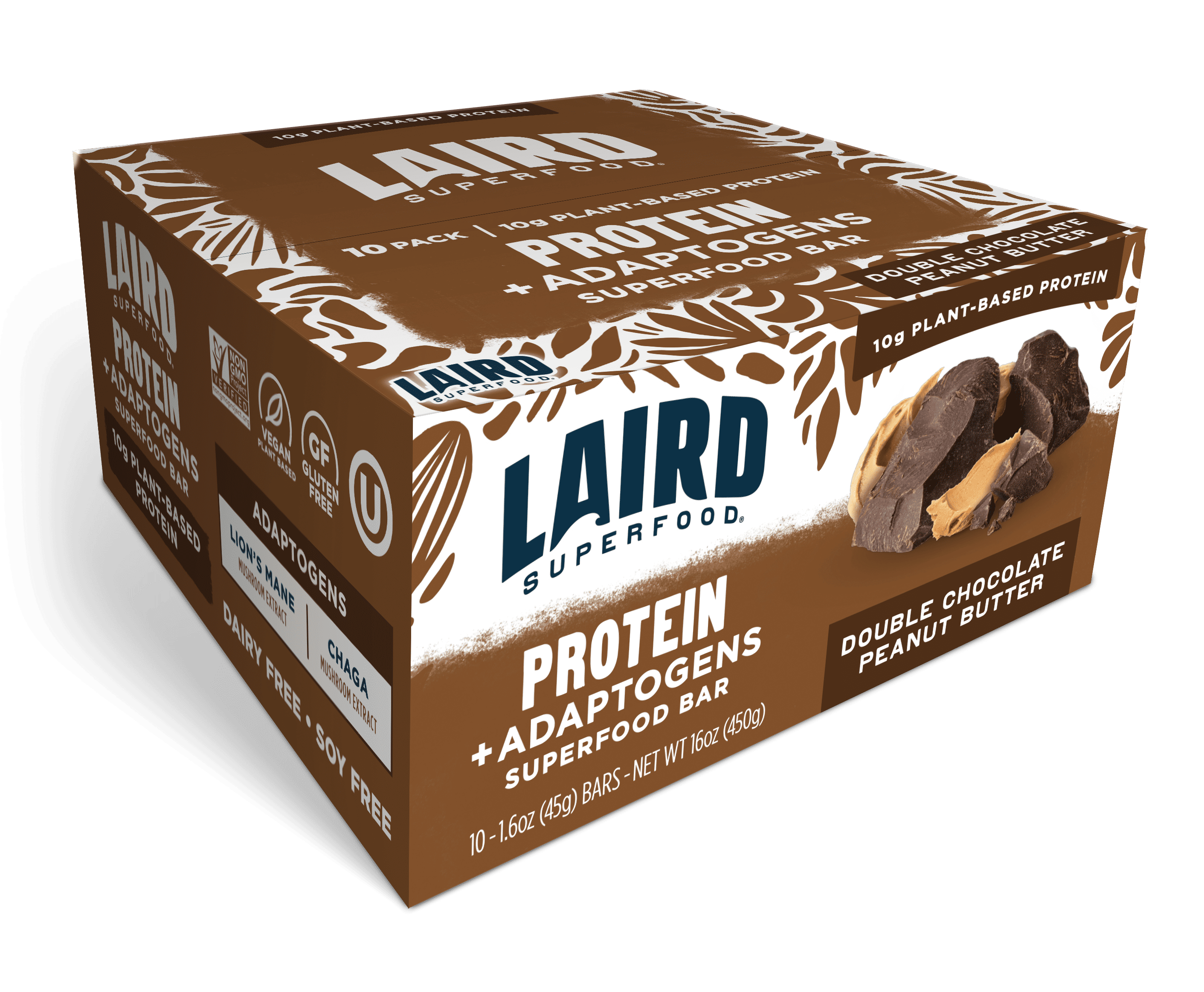 Laird Superfood Double Chocolate Peanut Butter Protein Bars | Grove ...