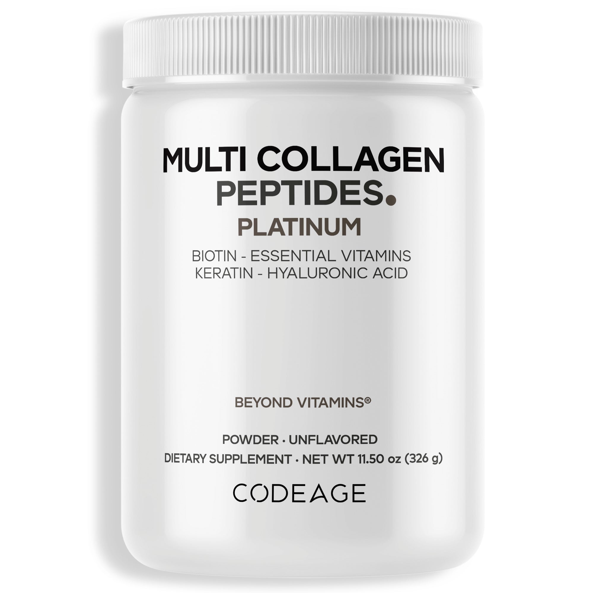 Codeage Multi Collagen Protein Powder Platinum - For Skin, Nail, Hair ...
