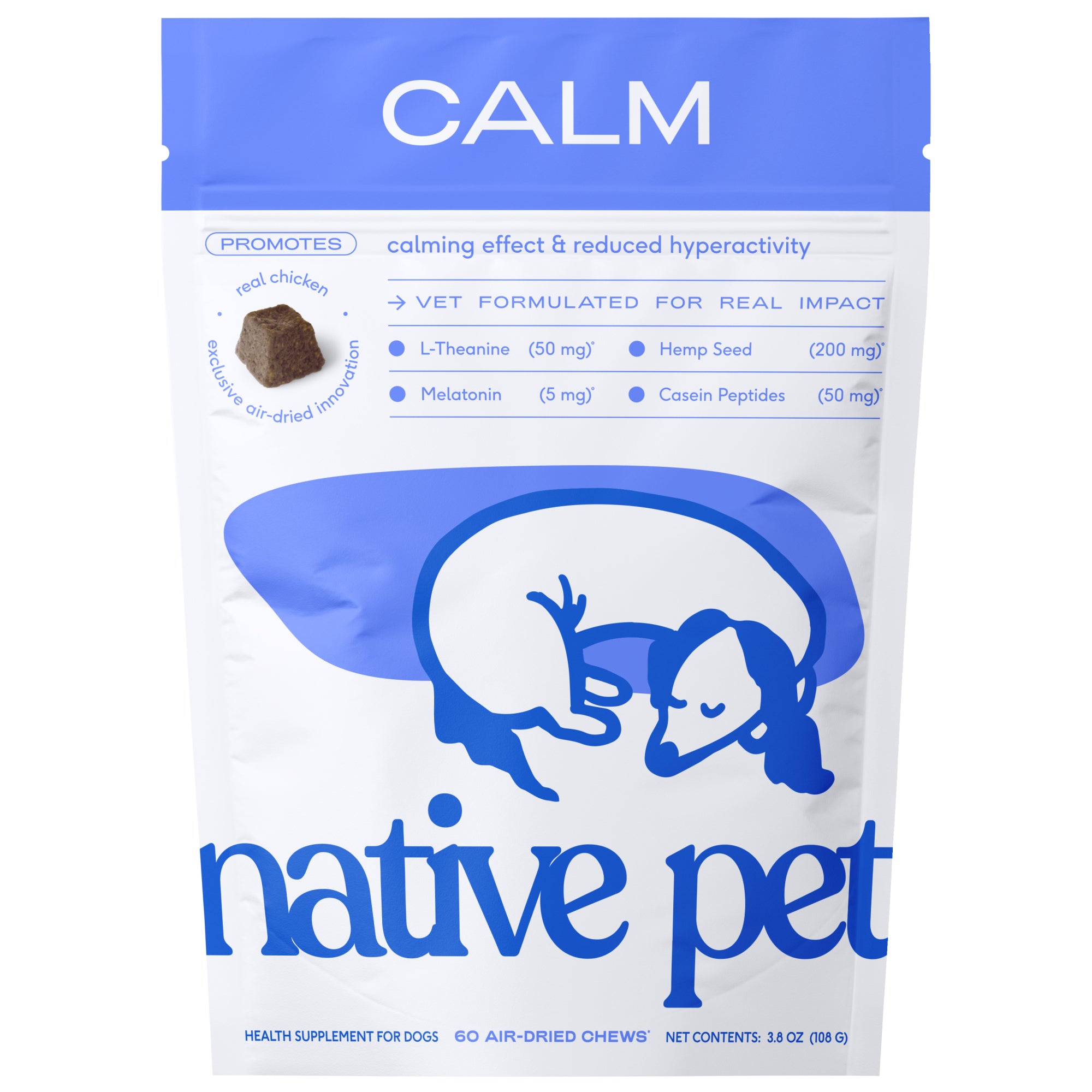 Native Pet Calm Chews Supplement for Dogs - 30 ct | Grove Collaborative
