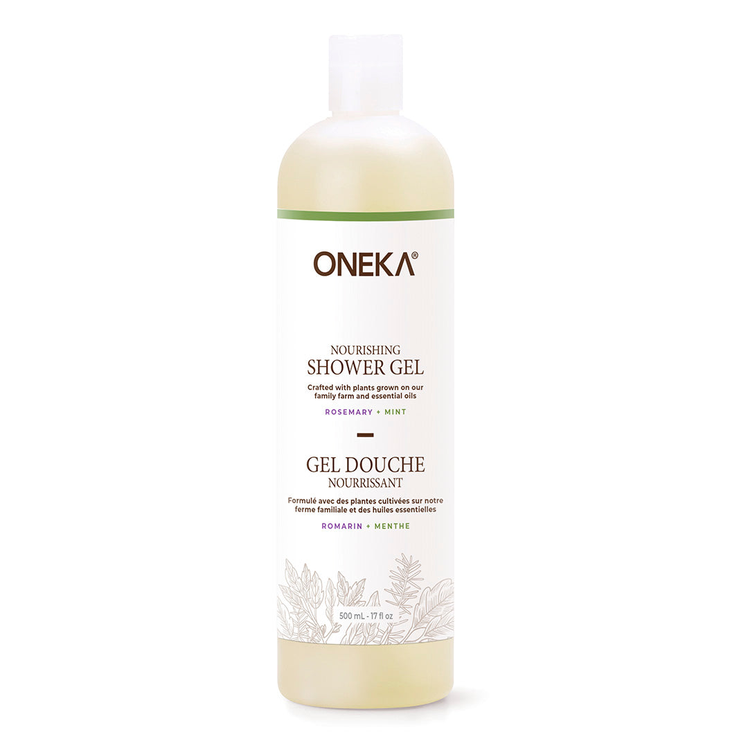 Oneka Shower Gel - Rosemary & Mint - 17 oz | Grove Collaborative
