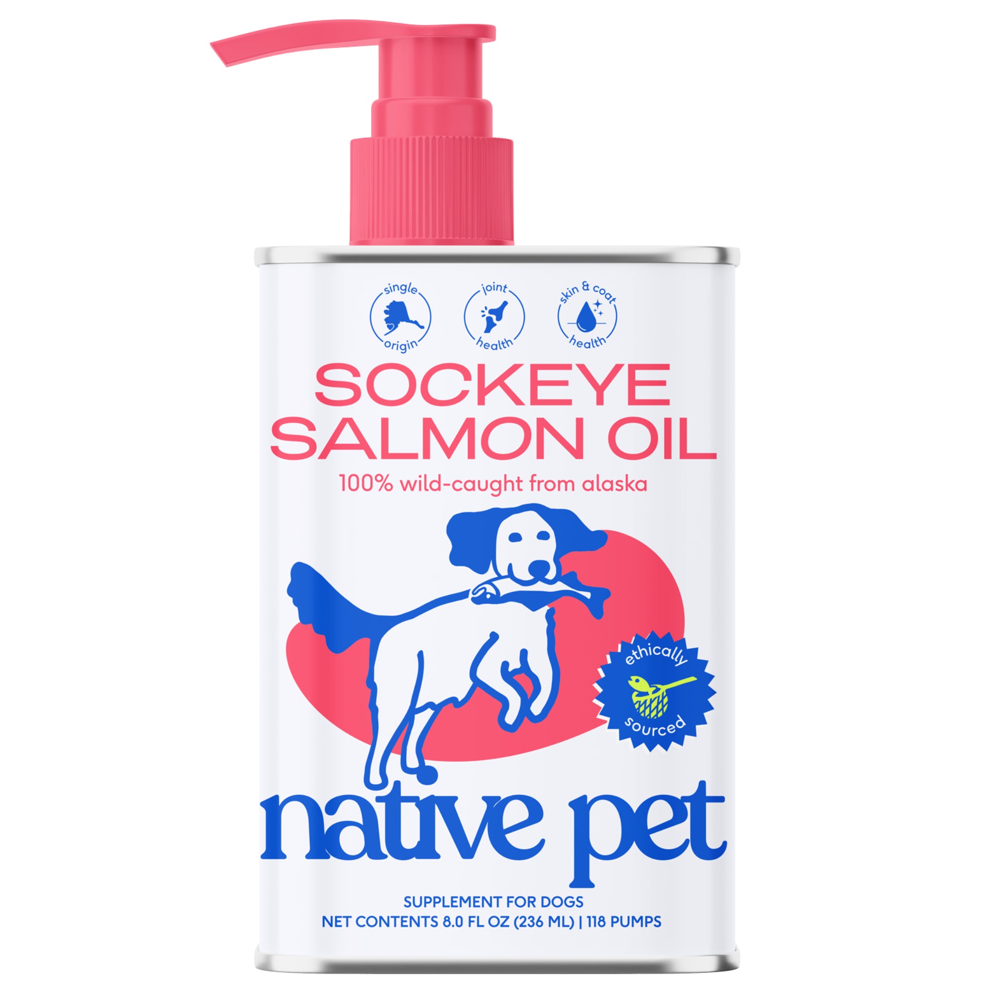 Native Pet Wild-Caught Alaskan Sockeye Salmon Oil | Grove Collaborative