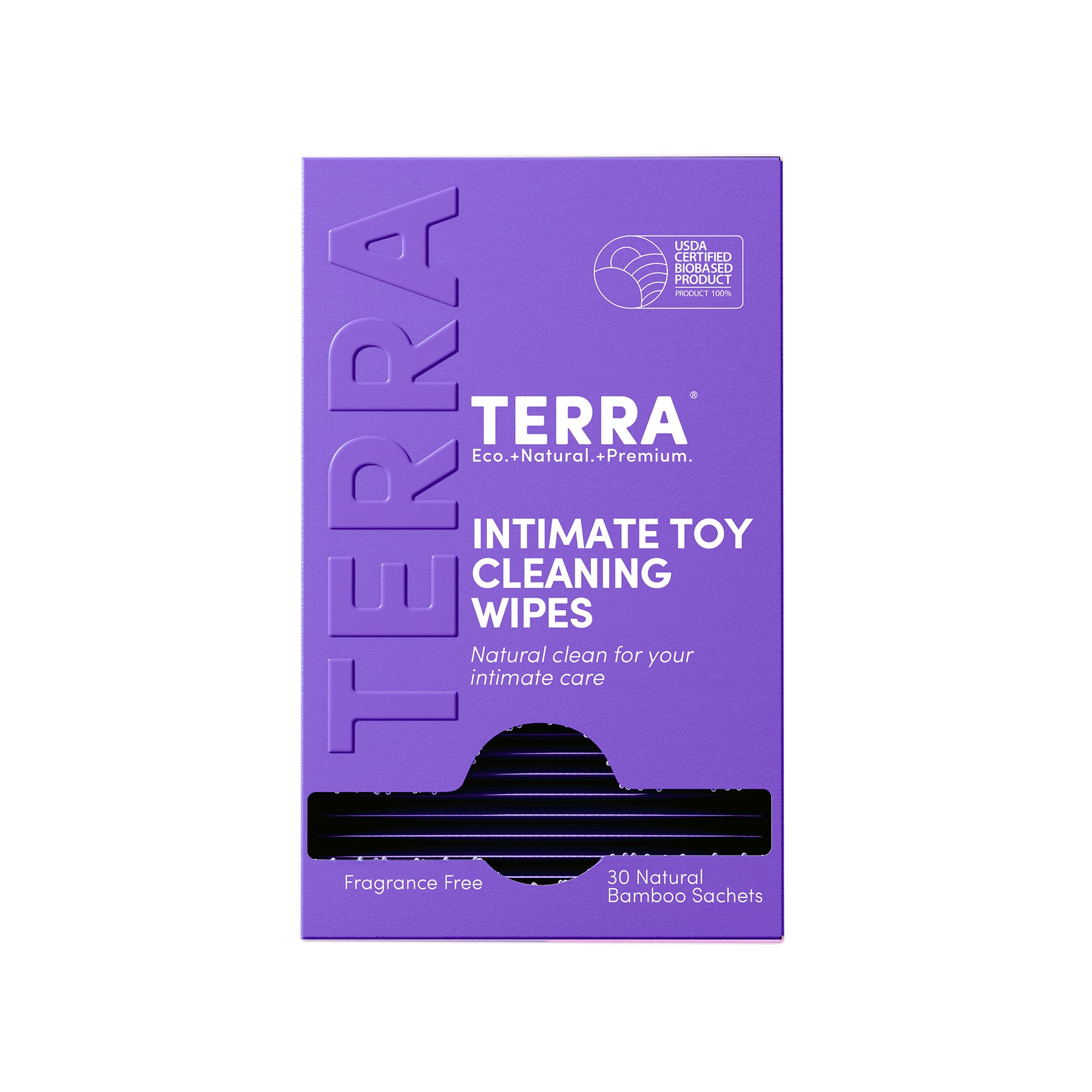 Terra Initimate Toy Cleaning Wipes, Individually Wrapped - Fragrance ...