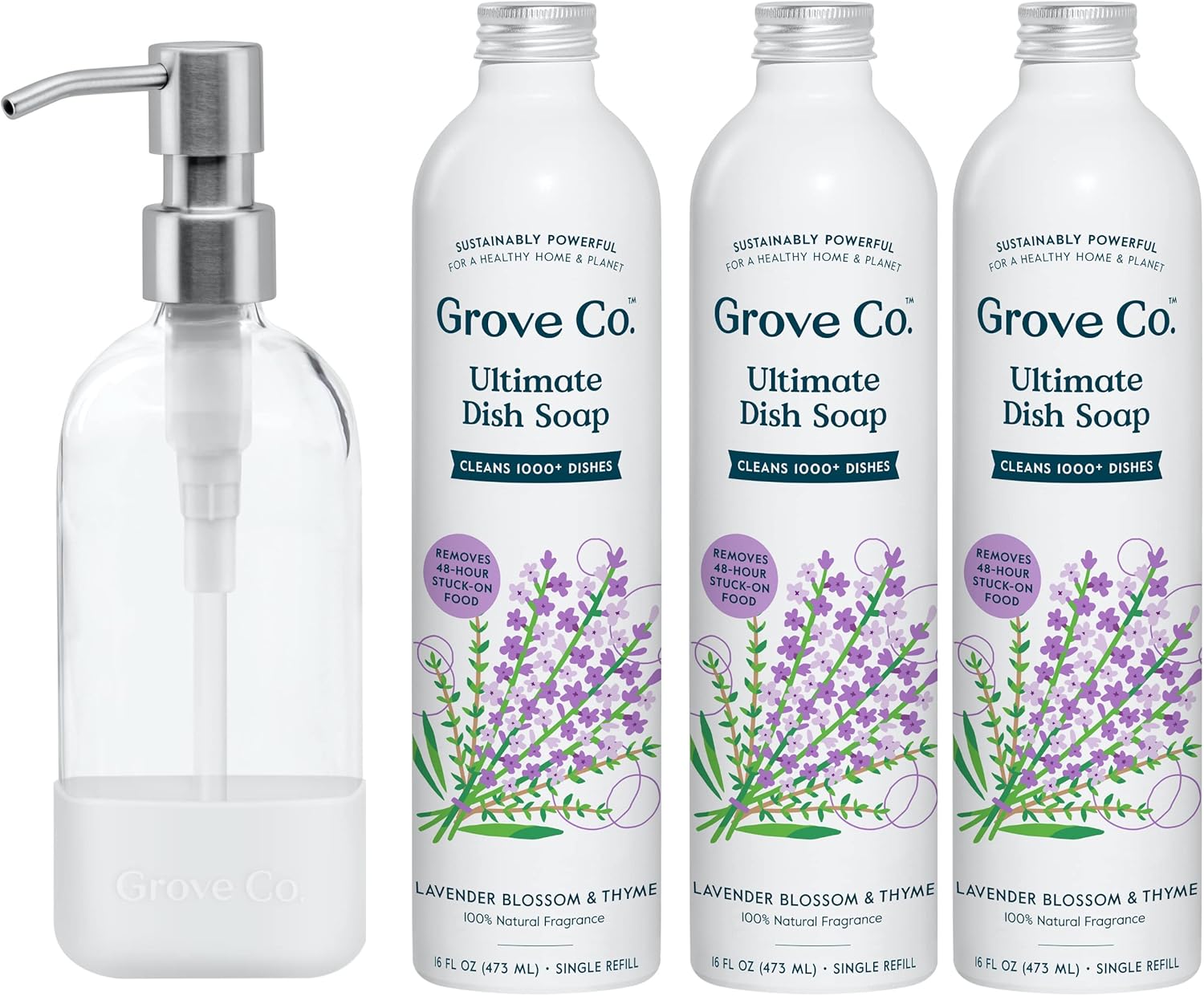 Grove Co. Ultimate Dish Soap Starter Pack - Orange & Rosemary | Grove ...
