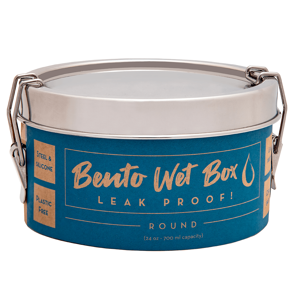 EcoLunchBox Bento Wet Box™ Stainless Steel Food Container - Large Round ...