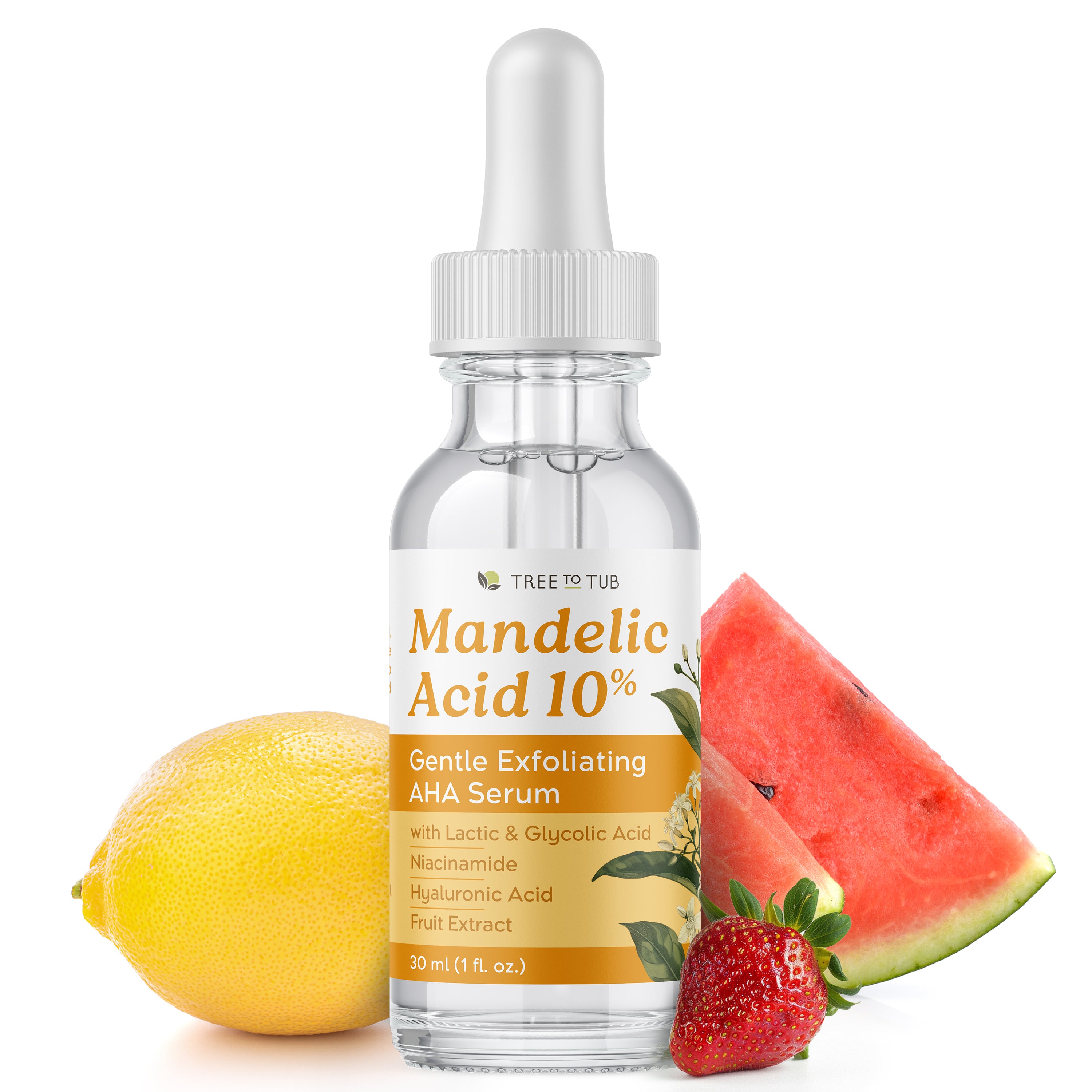 Tree To Tub Mandelic Acid 10% Gentle Exfoliating AHA Serum | Grove ...