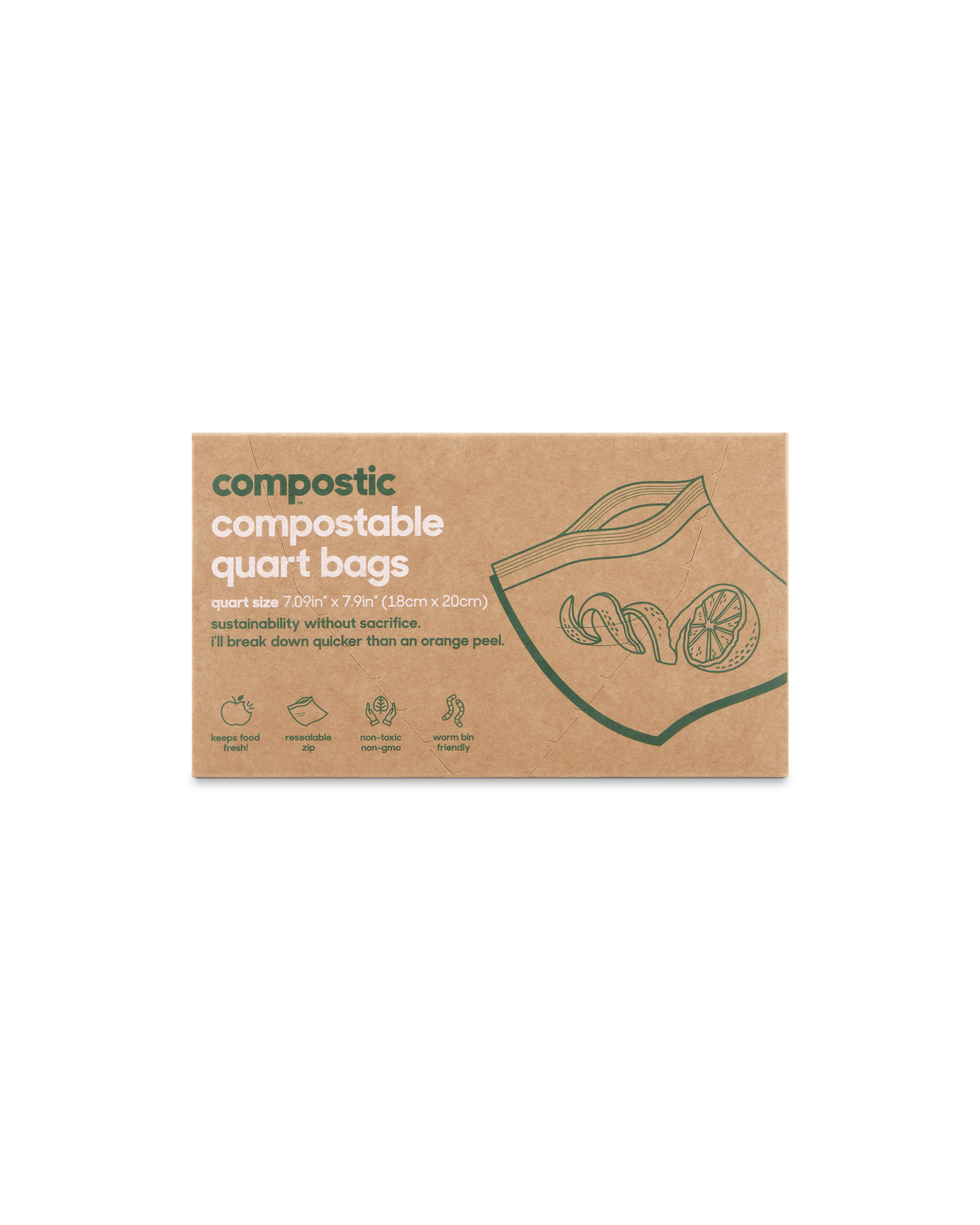 Compostic Quart Bags - 20 count | Grove Collaborative