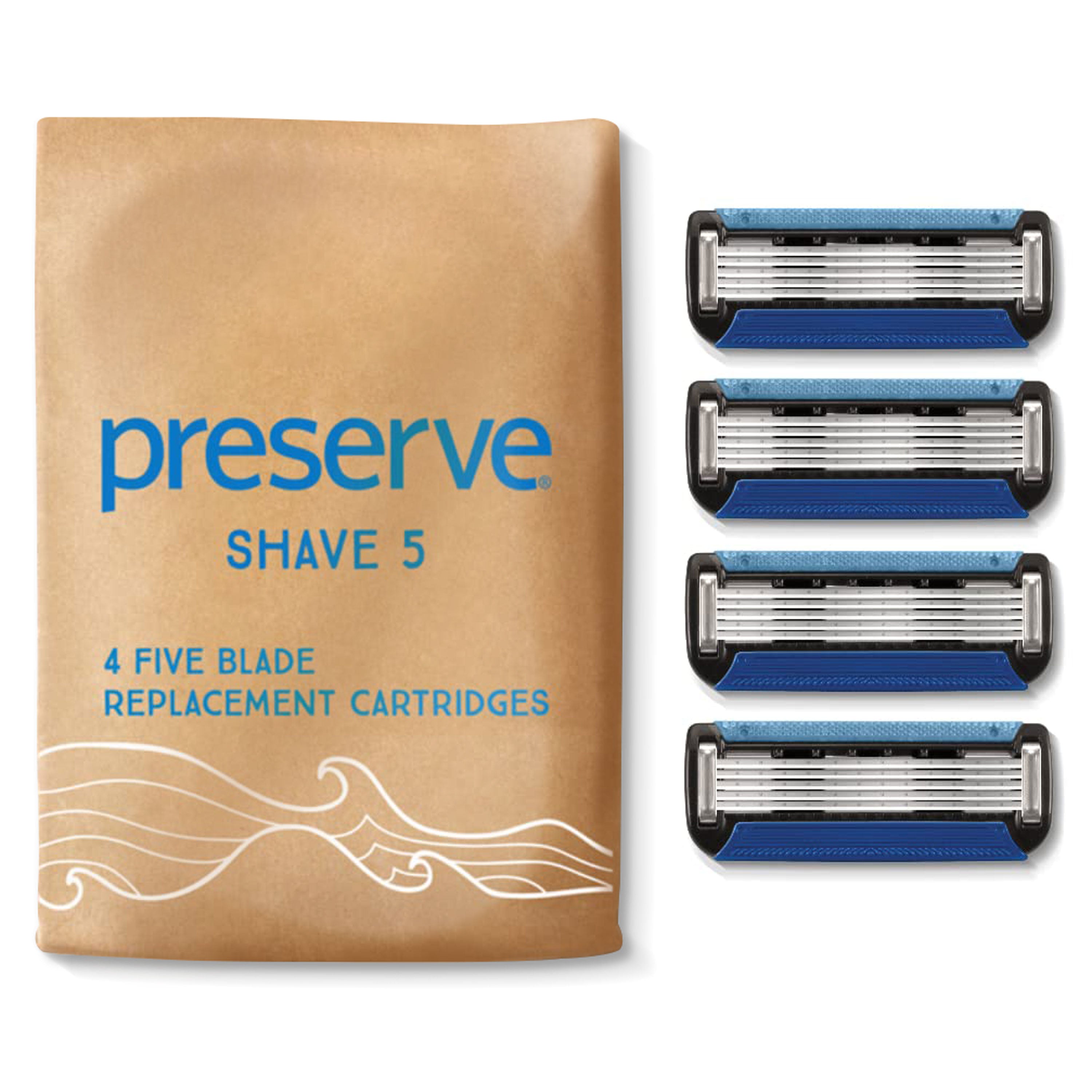 Preserve Shave 5 Replacement Blades (Fits Preserve Shave 5 and POPi ...