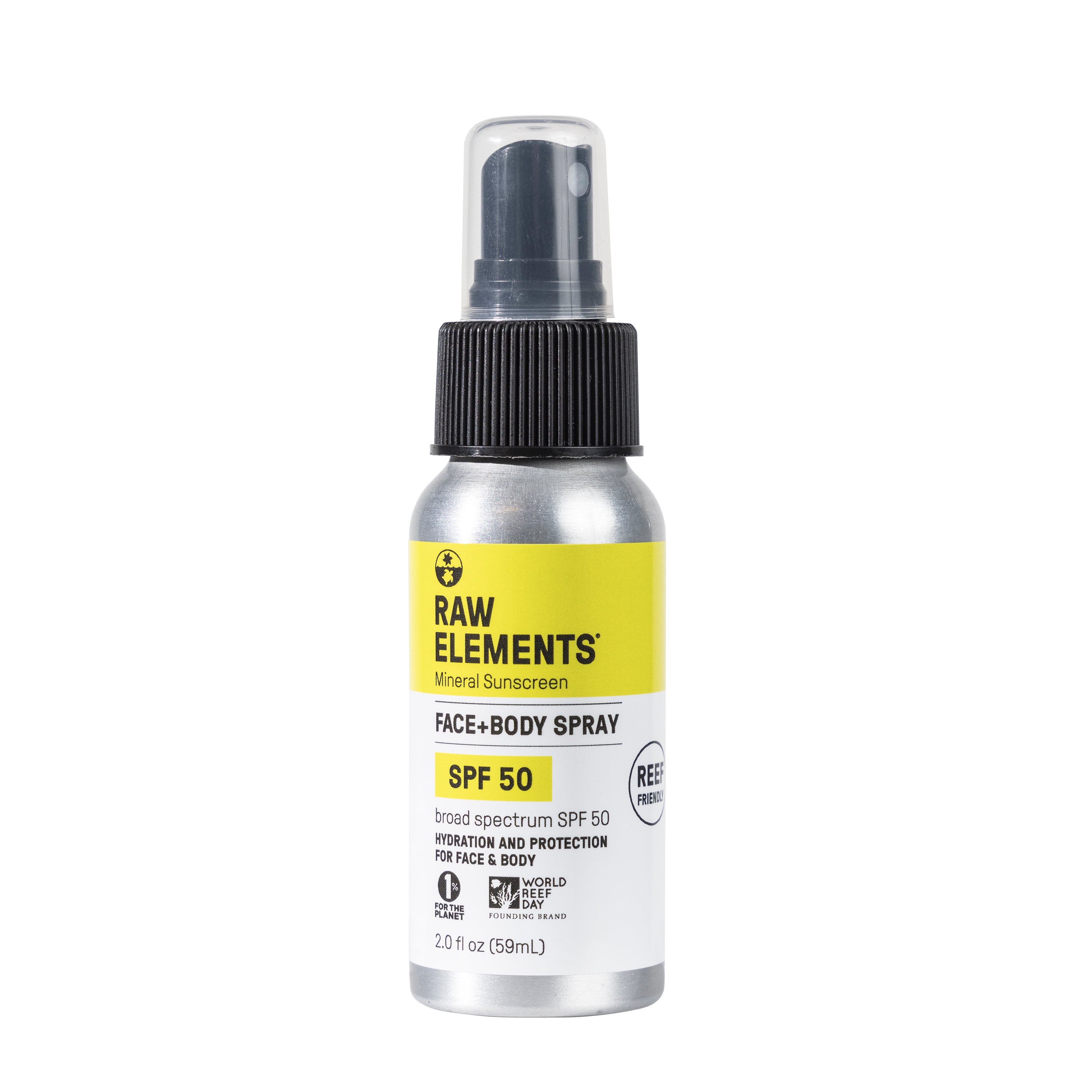 Raw Elements Face & Body Spray - SPF 50 | Grove Collaborative