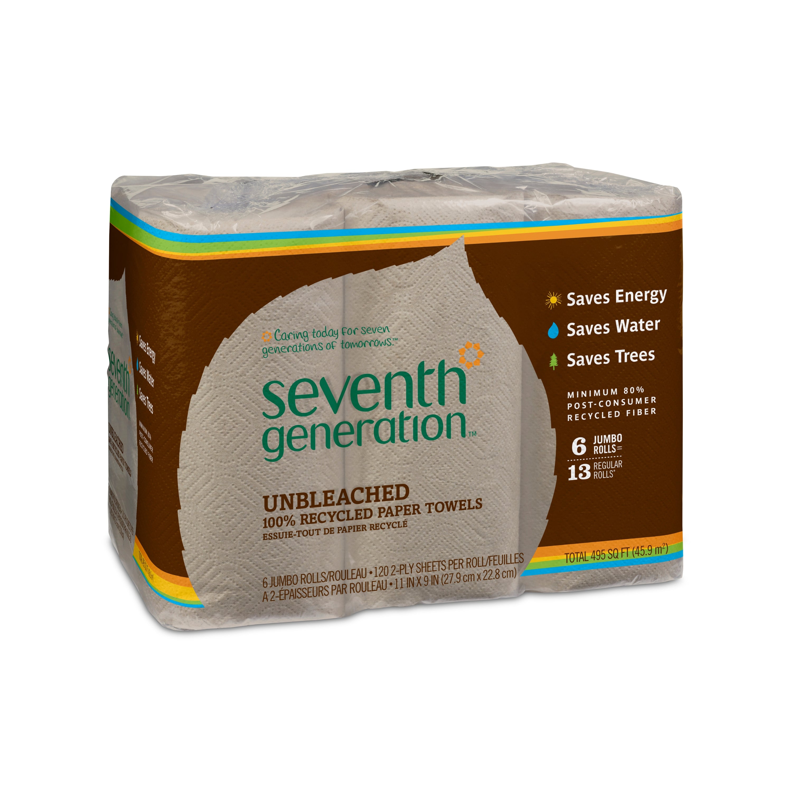 Unbleached Paper Towels (120 sheets per roll)
