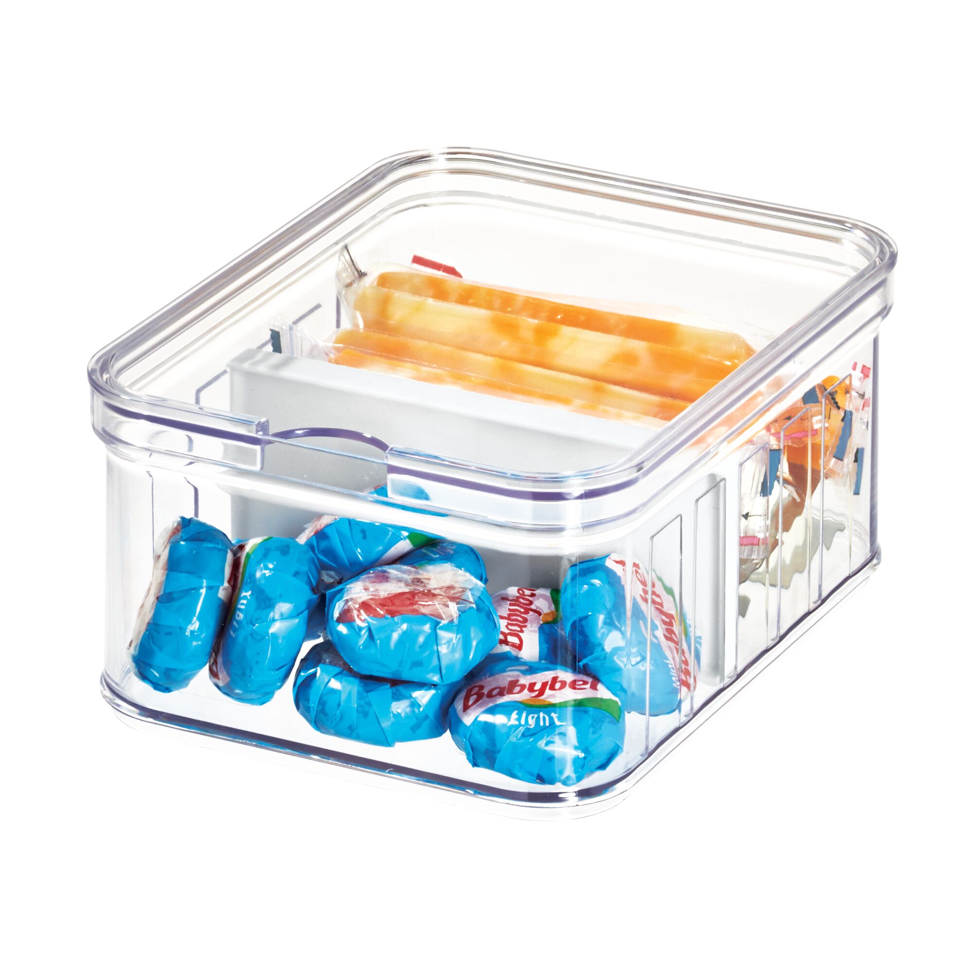 iDesign Fridge Divided Bin made with Recycled Plastic - Medium | Grove ...
