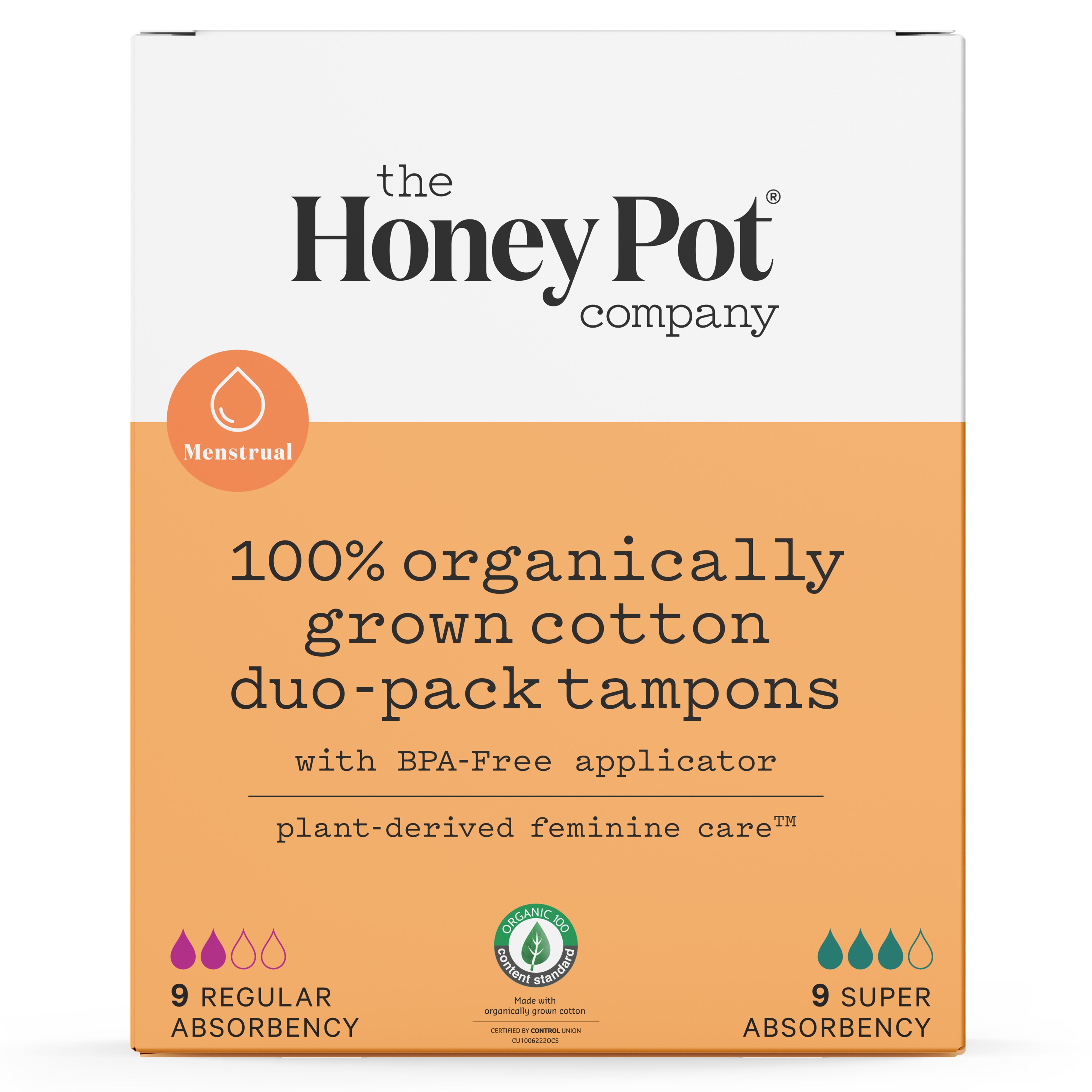 The Honeypot Company Duo Pack Tampons | Grove Collaborative