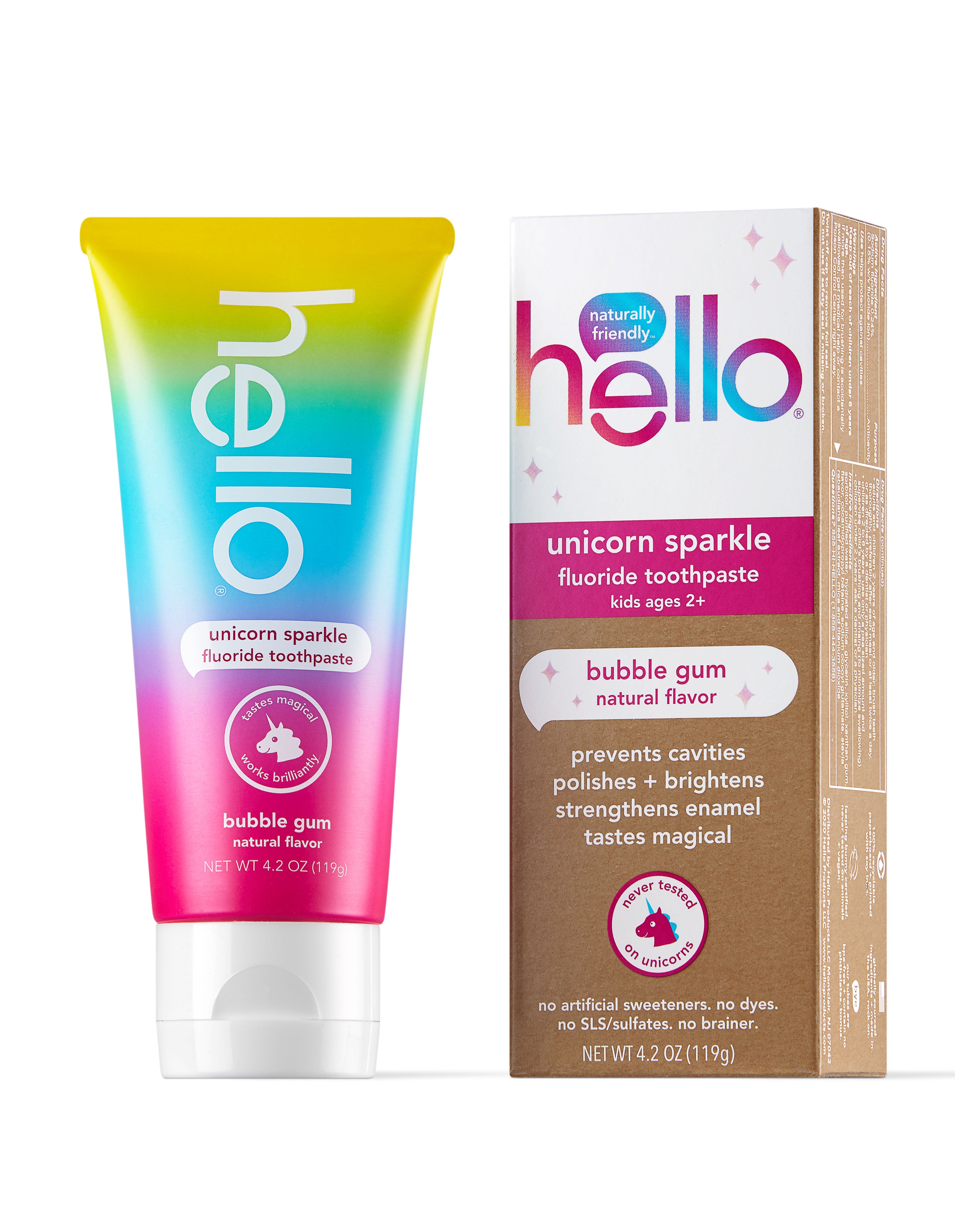 hello Kids Unicorn Sparkle Fluoride Toothpaste | Grove Collaborative