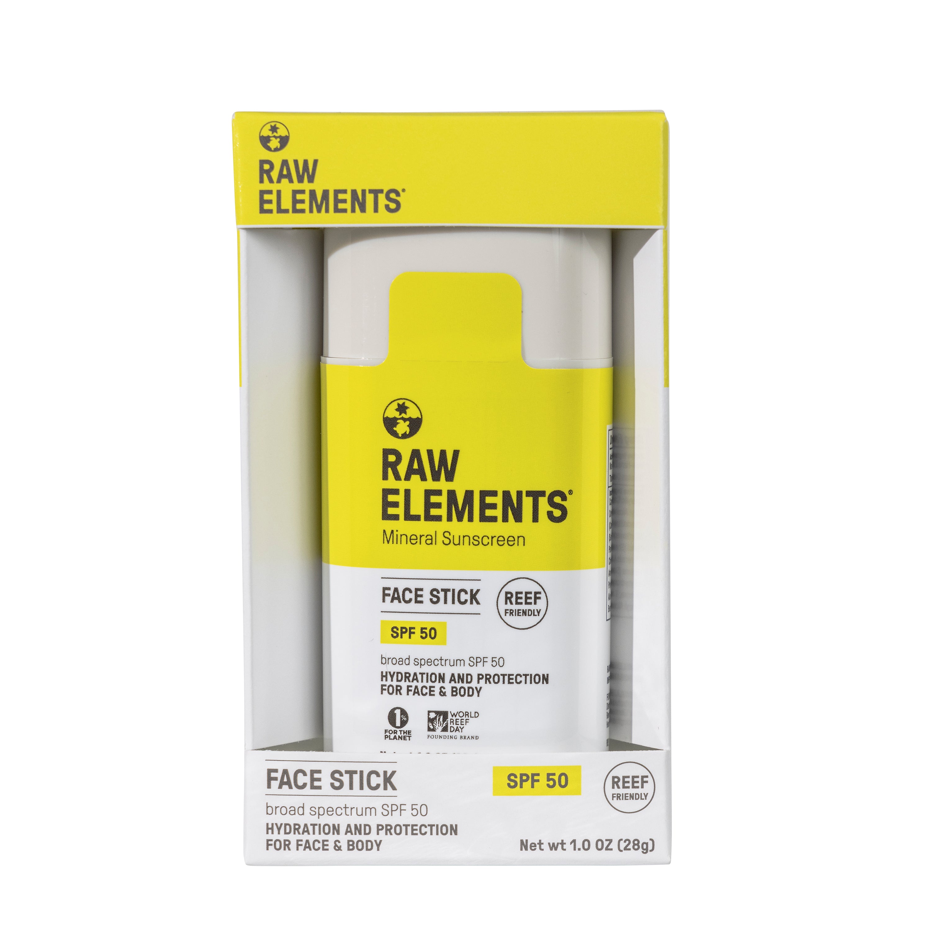 Raw Elements Face Stick - SPF 50 | Grove Collaborative