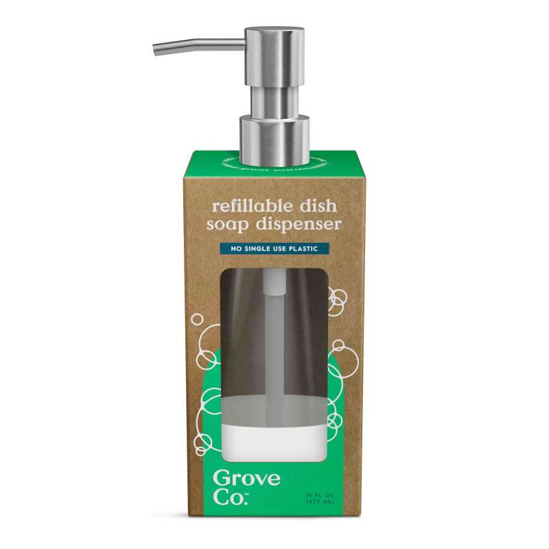 Grove Co. Refillable Dish Soap Dispenser - Classic | Grove Collaborative