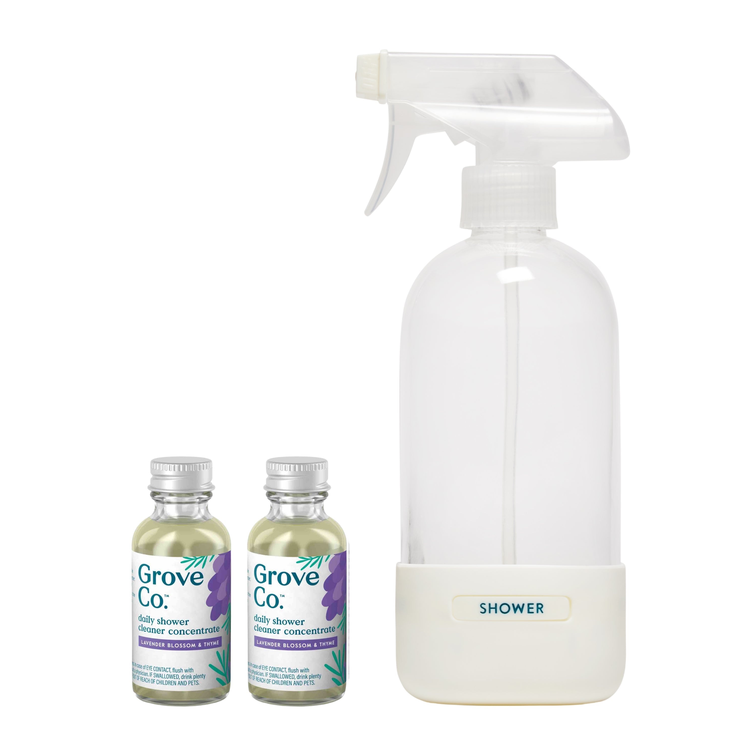 Grove Co. Daily Shower Cleaner Starter Set - Lemon & Eucalyptus | Grove ...