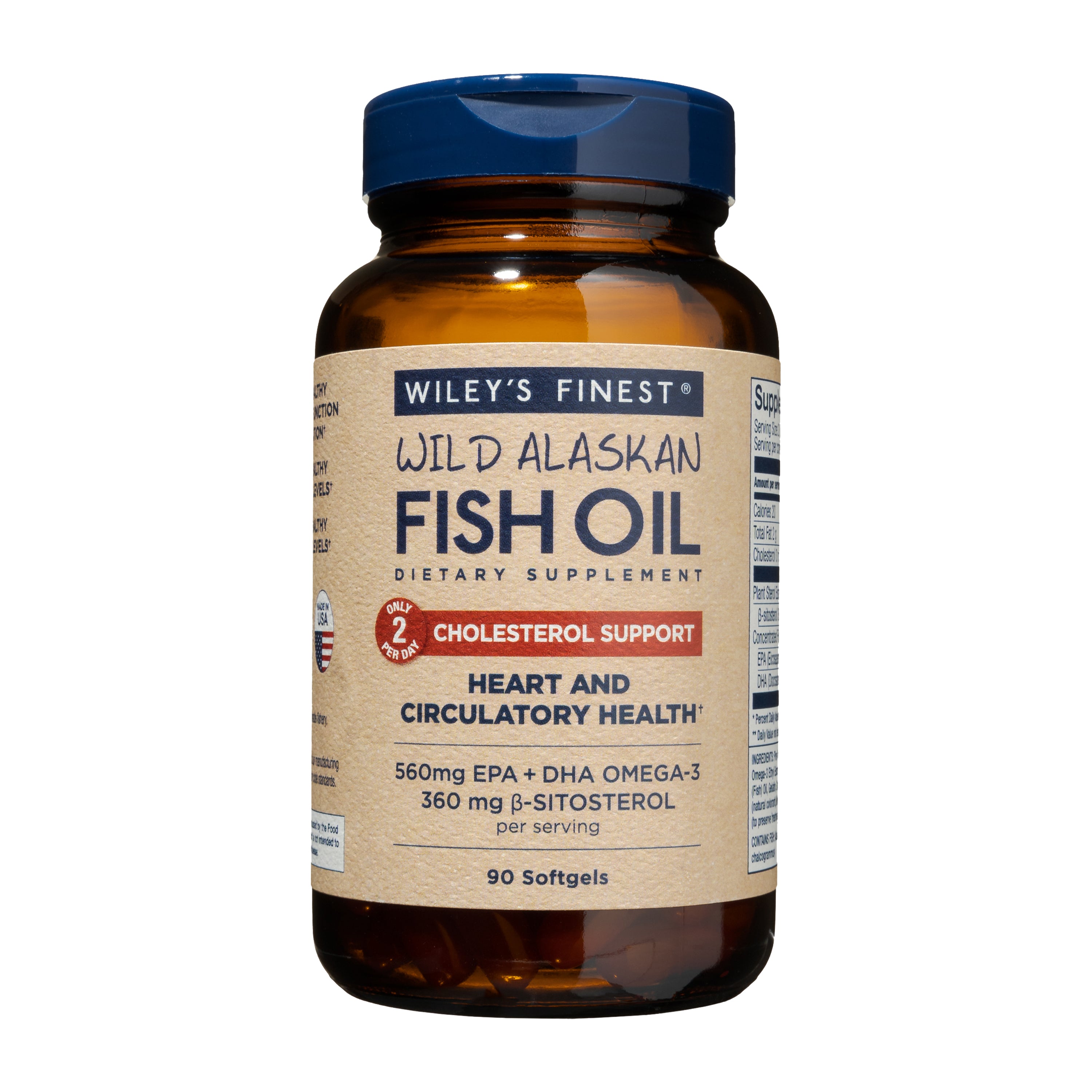Wiley's Finest Wild Alaskan Fish Oil - Cholesterol Support | Grove ...