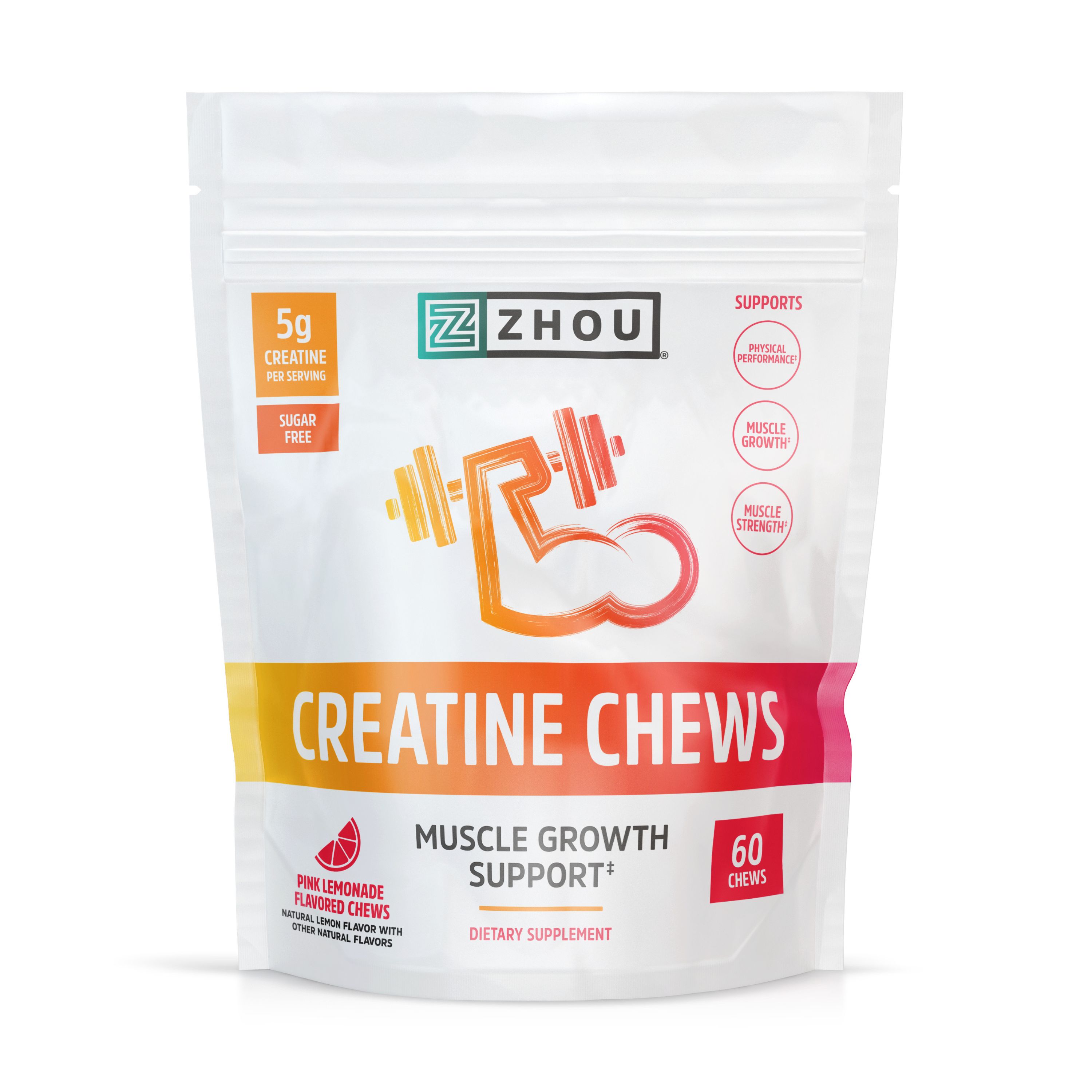 Zhou Nutrition Creatine Chews Gummy | Grove Collaborative