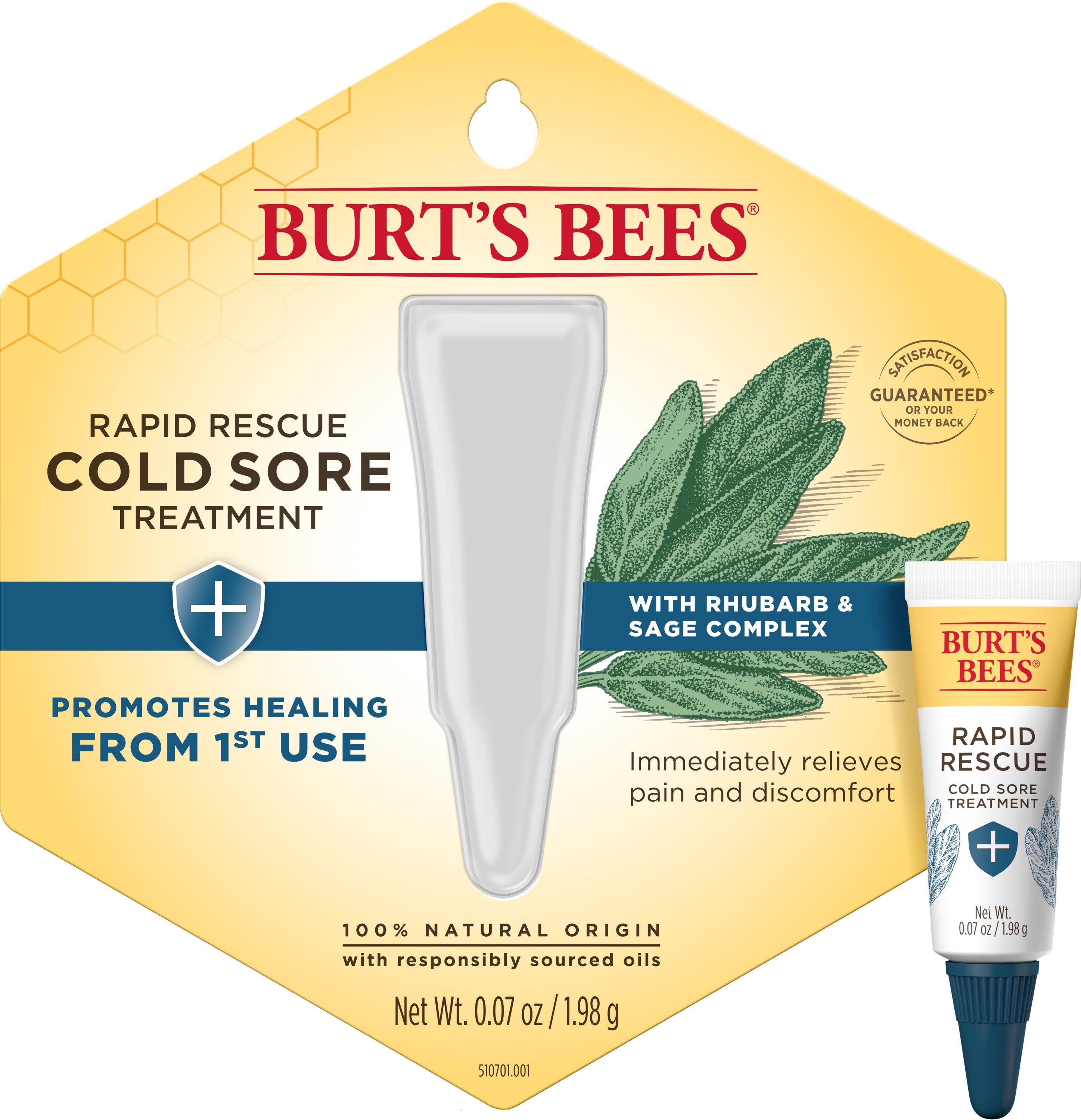 Burt's Bees Rapid Rescue Cold Sore Treatment | Grove Collaborative