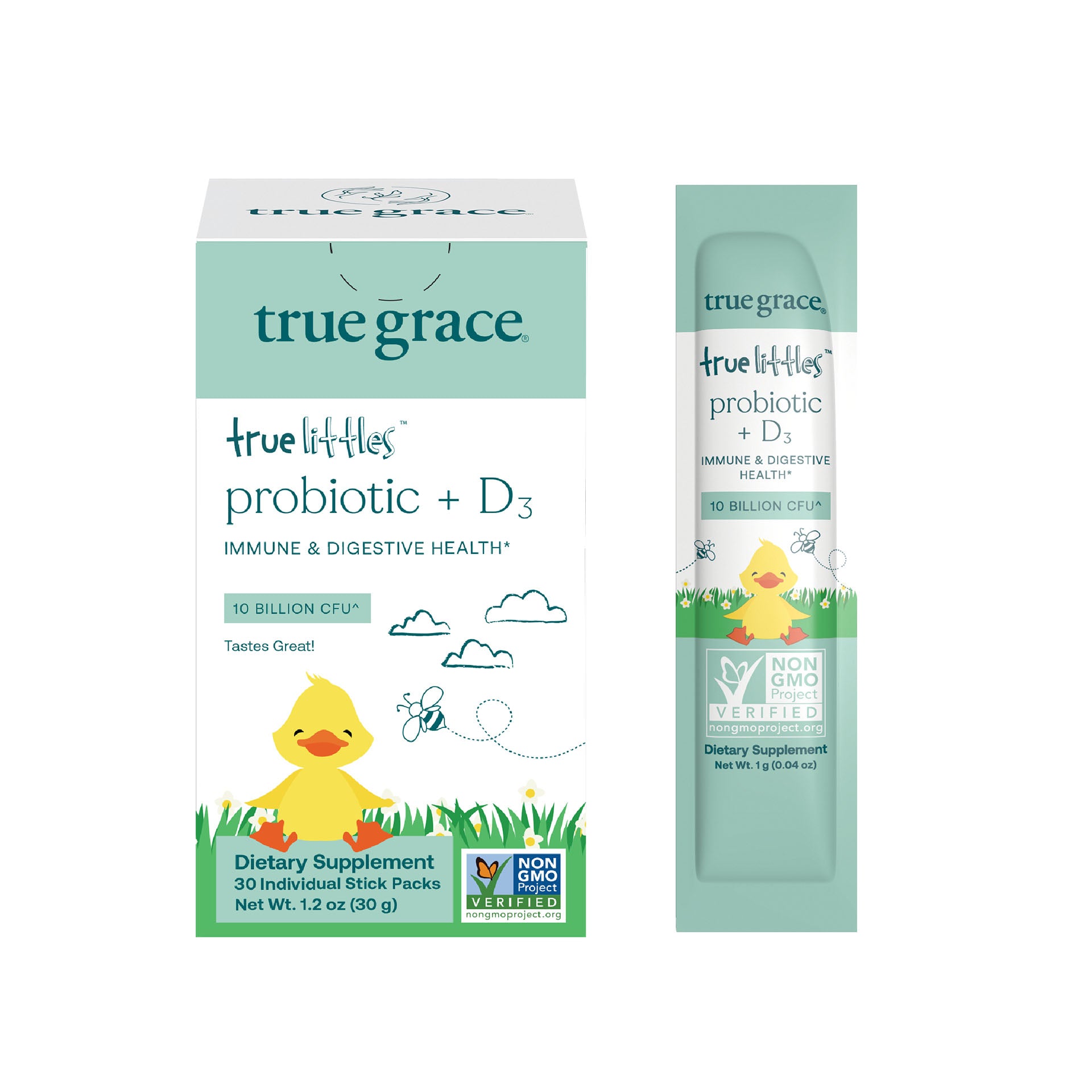 True Grace True Littles™ Probiotic + D3 Packets - Immune & Digestive ...