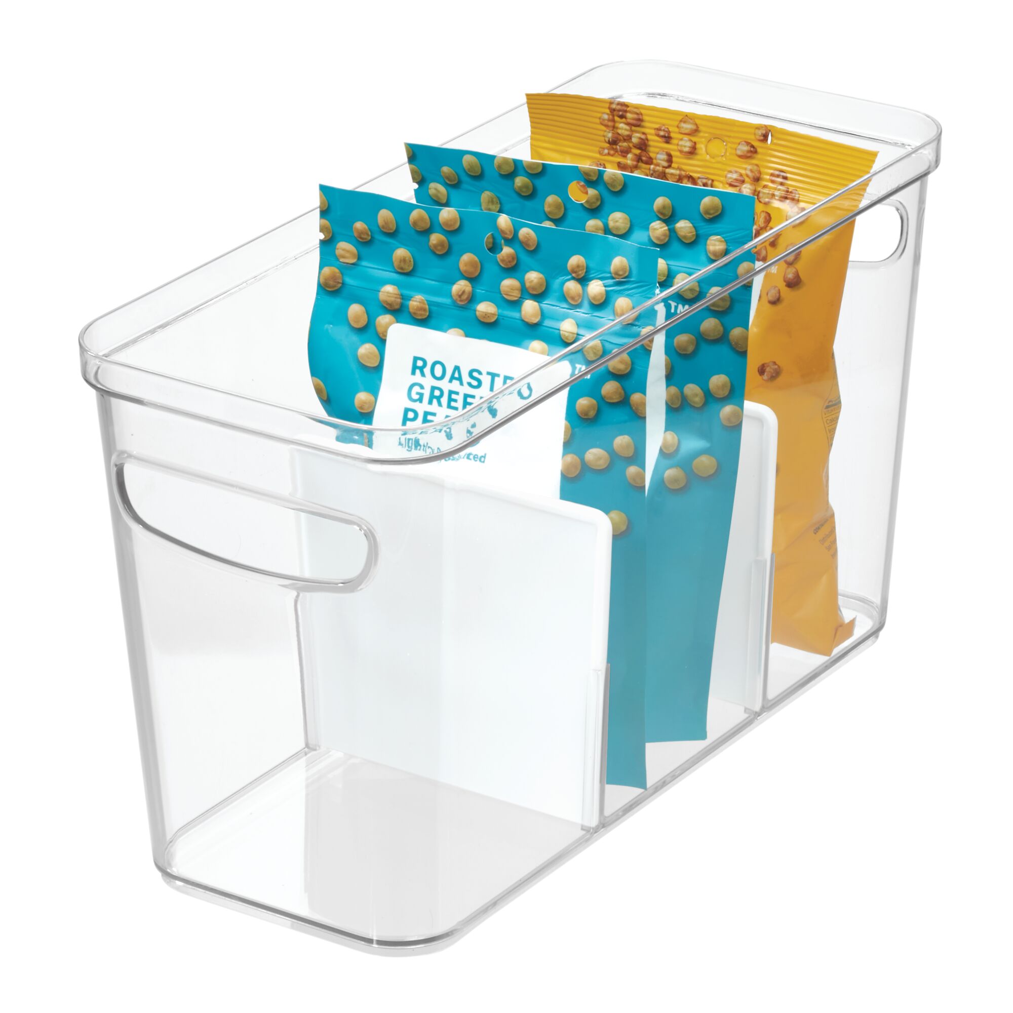 iDesign Divided Organizer Bin with Handles made with Recycled Plastic ...